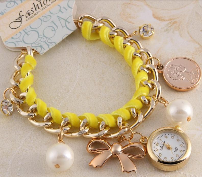 Chain Bracelet Watches Analog Ladies Quartz Watches Fashion Casual ...