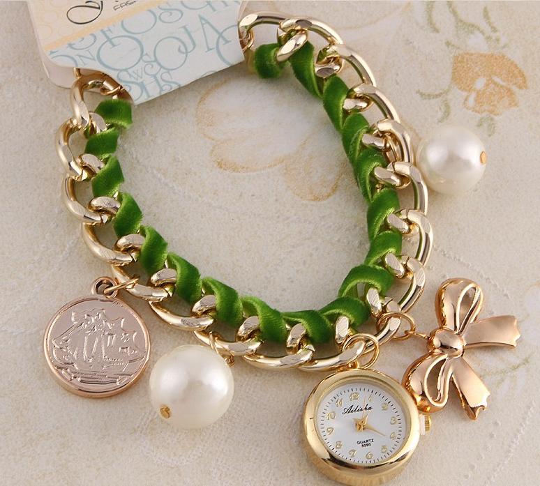 Chain Bracelet Watches Analog Ladies Quartz Watches Fashion Casual ...